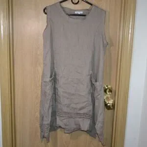 Tempo Paris | Dresses | Tempo Paris 0 Linen Made In Italy Lagenlook ...